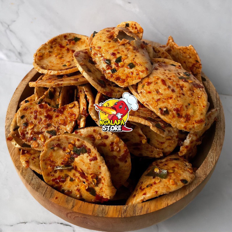 Jual BASRENG KOIN/KERIPIK BASRENG BUMBU SEBLAK PEDAS DAUN JERUK 1KG ...