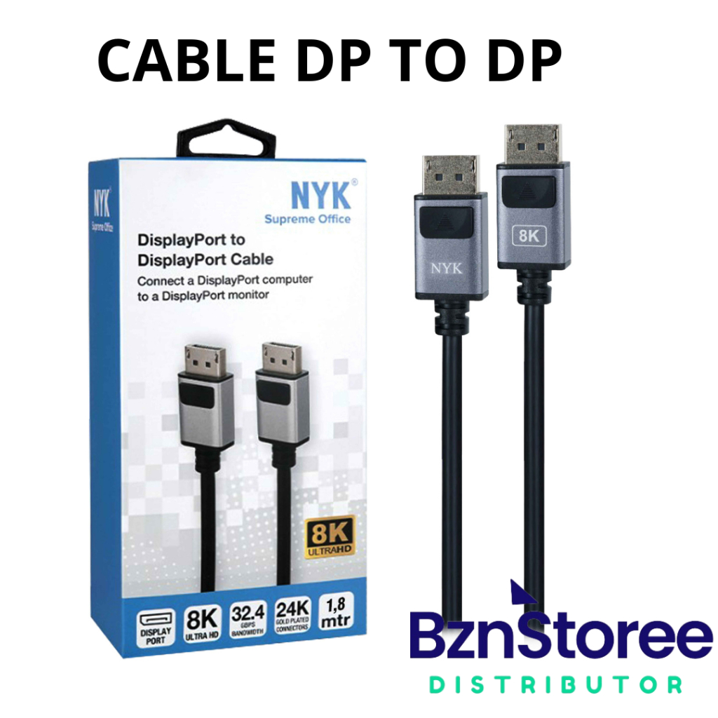 Jual Kabel Display Port Male to Male Laptop Monitor DP 8K / Kabel ...