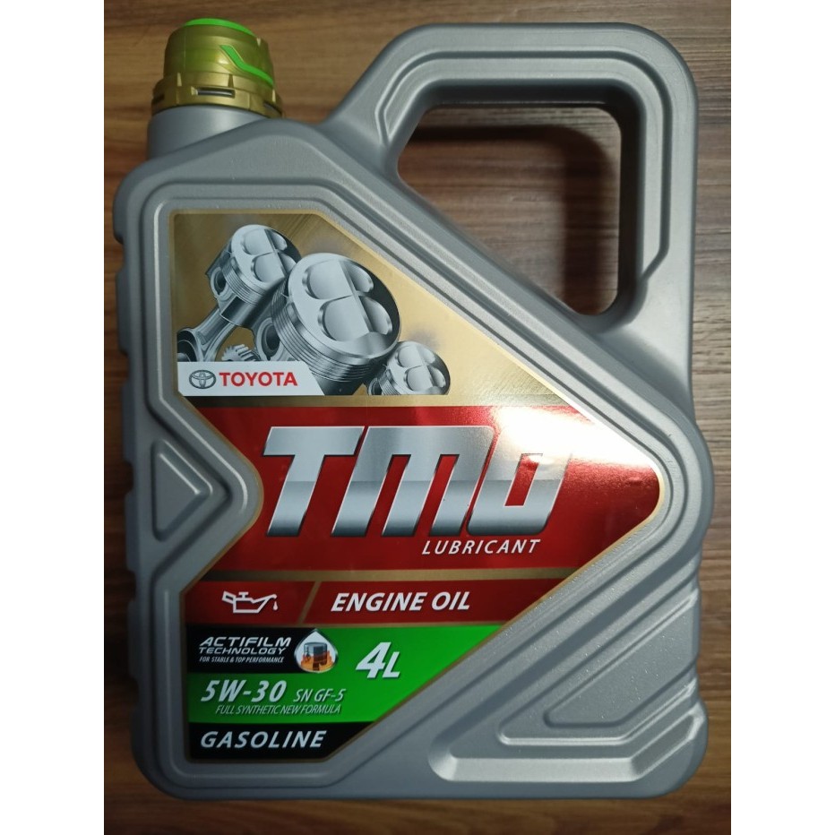 Jual Oli Mesin TMO SAE 5W-30 4 Liter Bensin TOYOTA Galon Hijau 5W30 API ...