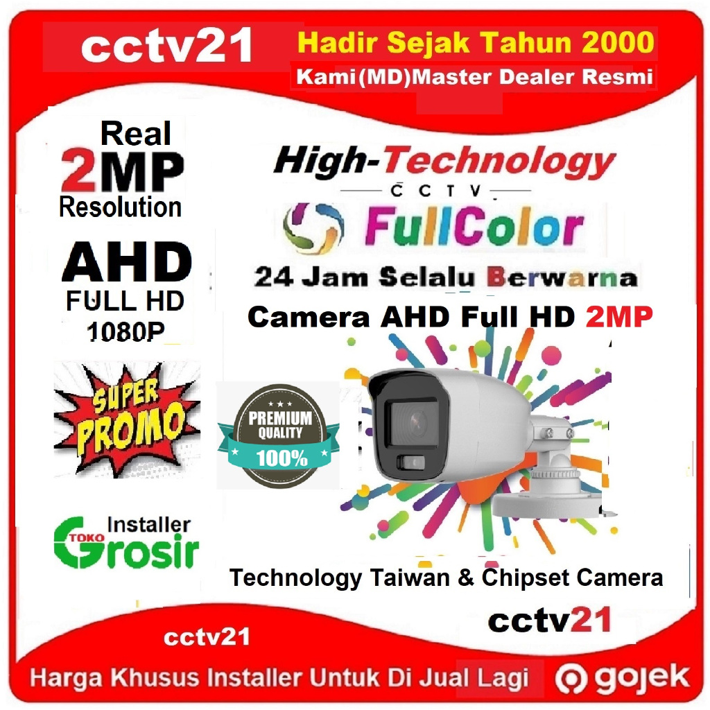 Jual CCTV / Kamera / 2MP Outdoor Colorvu High Technology Full Color 24Jam Selalu Berwarna ...