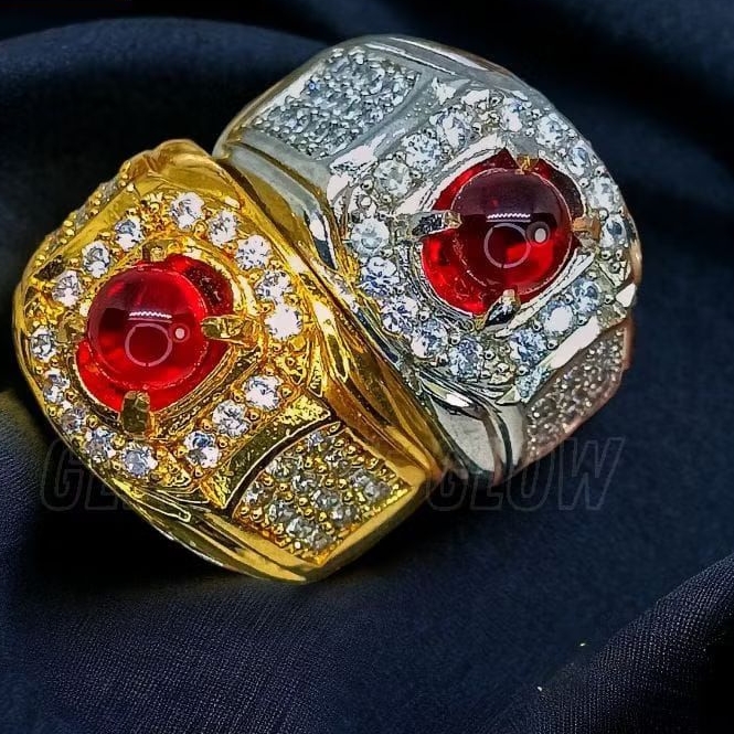 Jual Cincin Batu Permata Merah Delima Asli | Shopee Indonesia