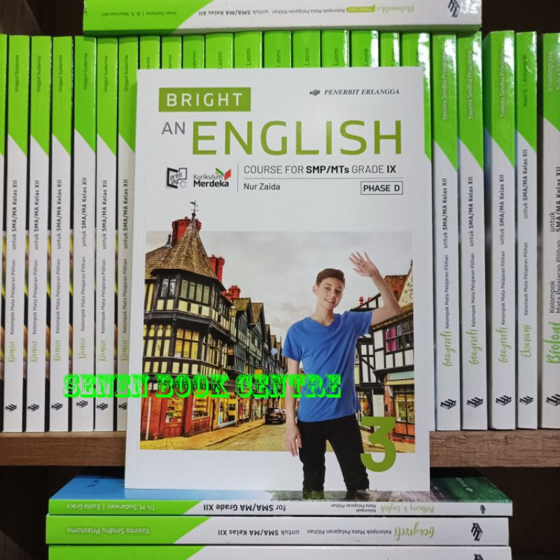 Jual Buku Bright an English Kelas 3/IX/9 SMP Erlangga Kurikulum Merdeka | Shopee Indonesia