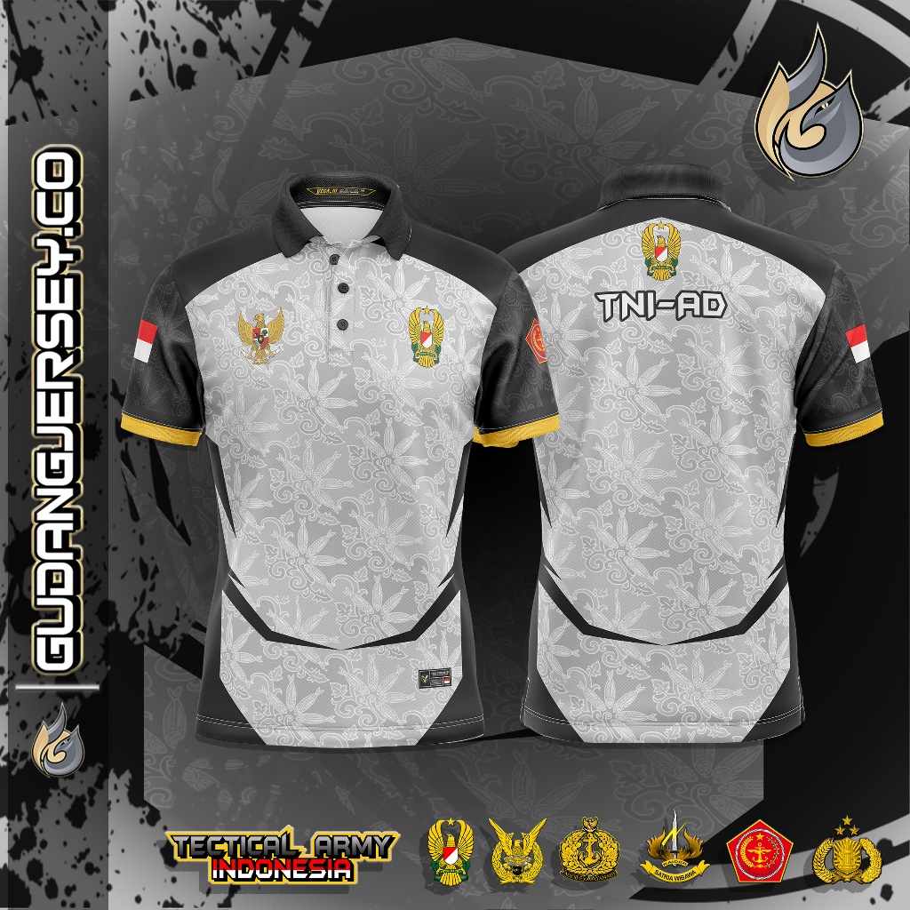 Jual JERSEY TNI AD / TNI AL / TNI AU / POLRI FREE CUSTOM LOGO | Shopee ...