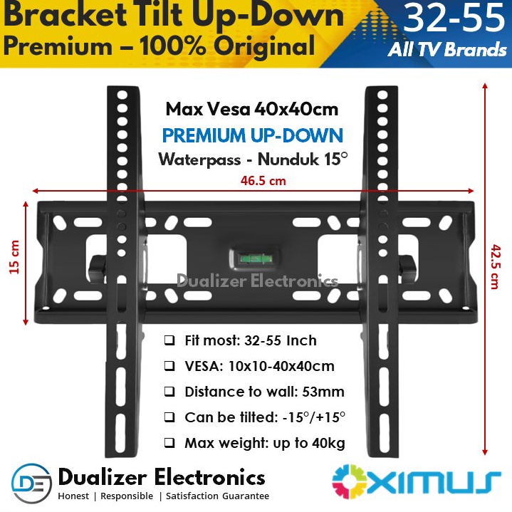Jual Harga Bersahabat Bracket TV SmartAndroid TV 55 5 49 43 42 4 Inch ...