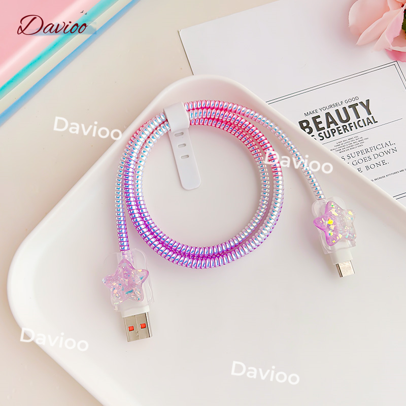 Jual 1 Set 4 item Pelindung Kabel Charger Micro USB+Type-C dan Type-C ...