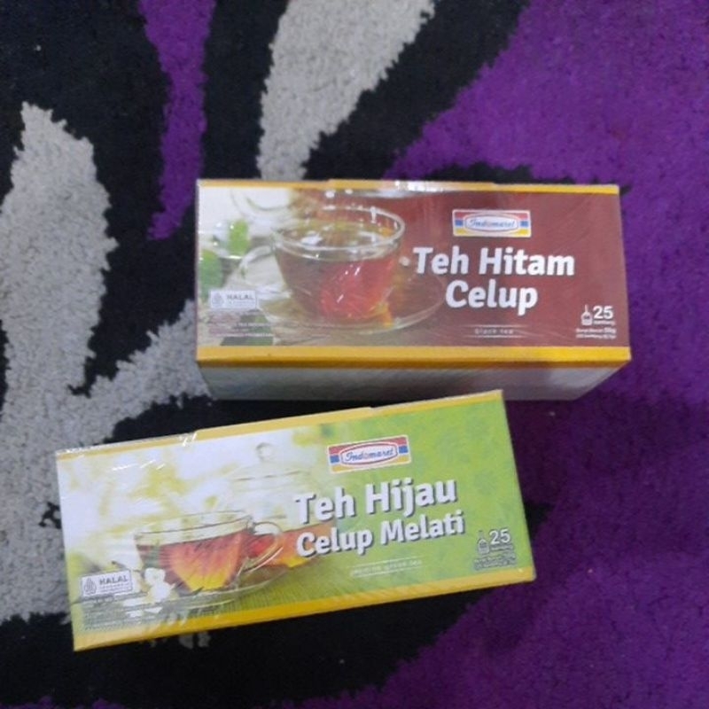 Jual teh celup melati dan hitam isi 25 (2 gram×25 kantong)50 gram ...