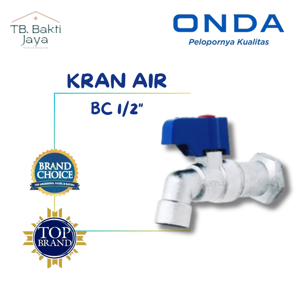 Jual KRAN AIR CEBOL/ KRAN TEMBOK/ KRAN AIR ONDA BC 1/2 INCH | Shopee ...