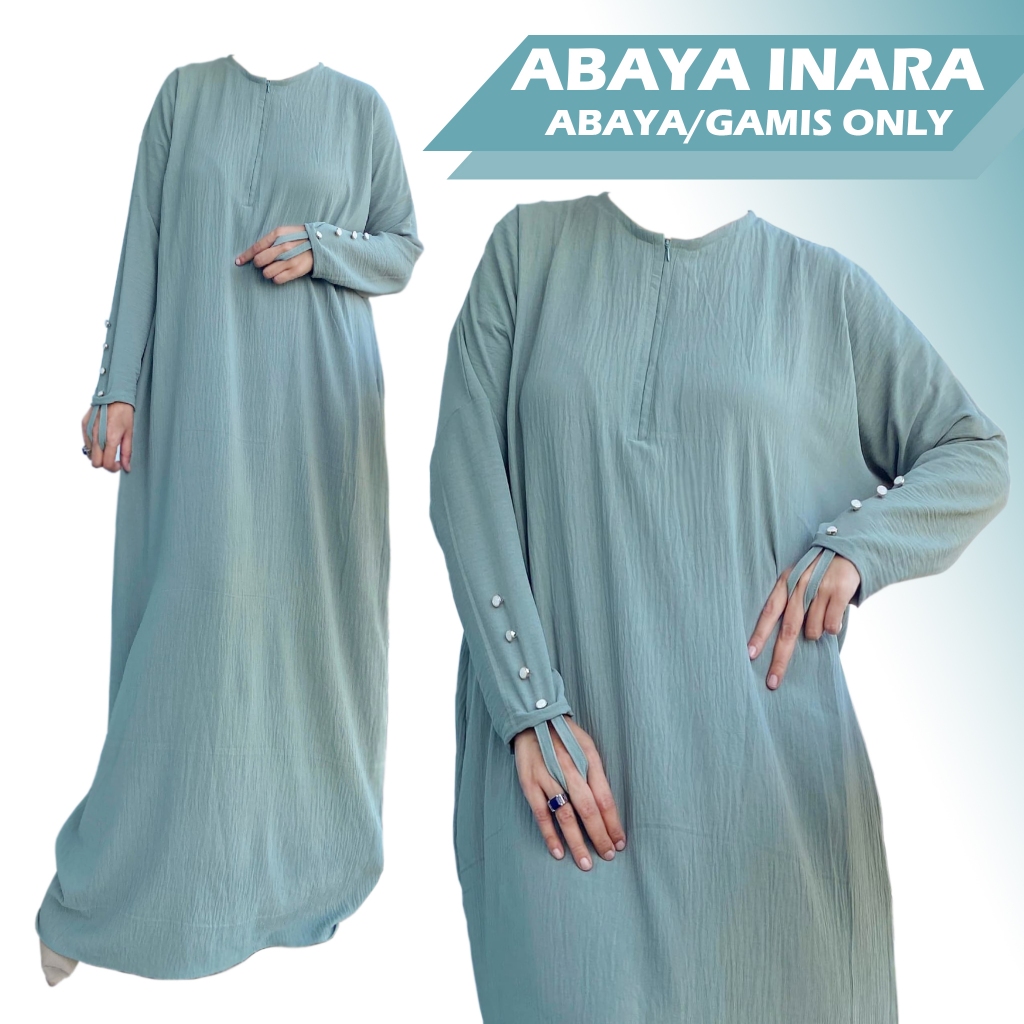 Jual Baju Gamis Abaya Inara Tanpa Khimar Part 2 Turki Arab Dress ...