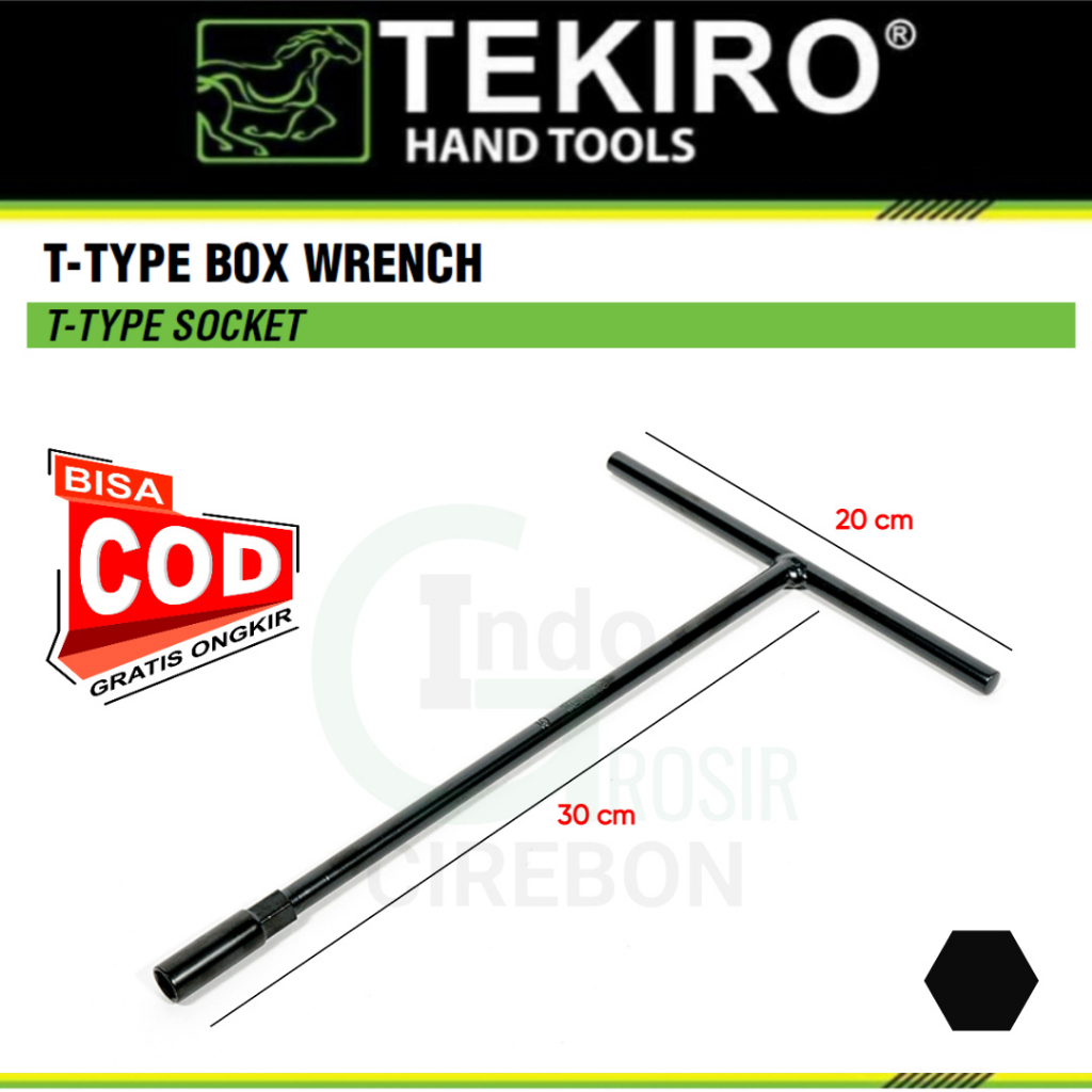 Jual TEKIRO Kunci T 7 8 9 10 11 12 13 14 MM T-Type Box Wrench Kunci sok ...