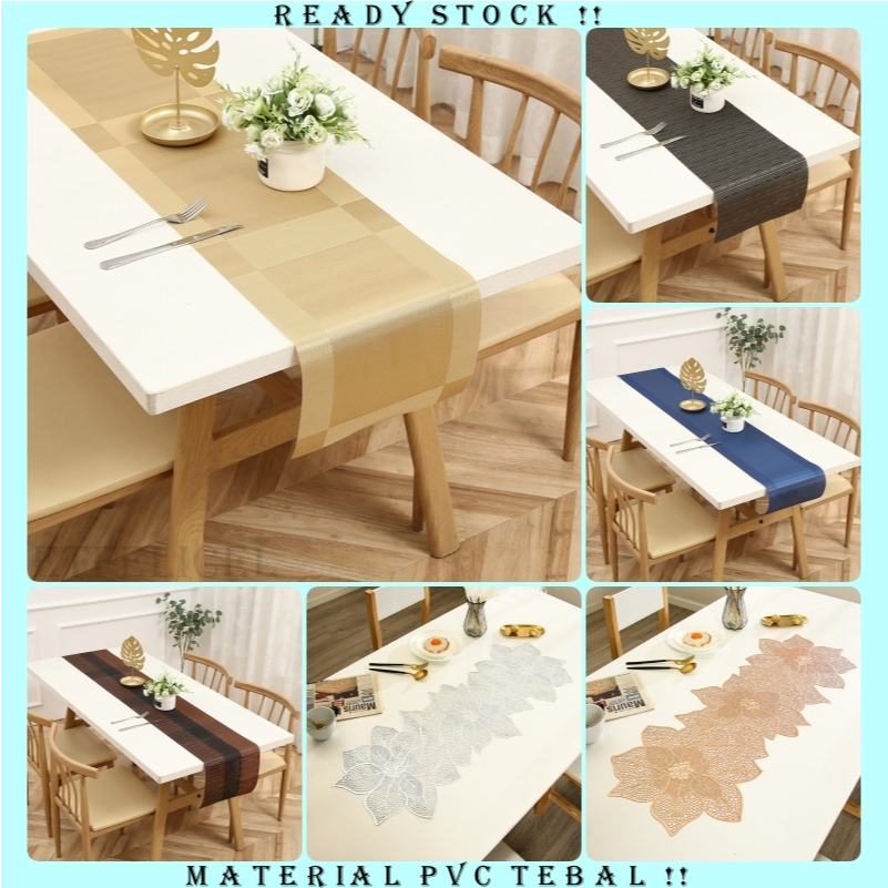 Jual ETFELICEL European PVC Table Runner / Taplak Meja Hiasan Meja ...