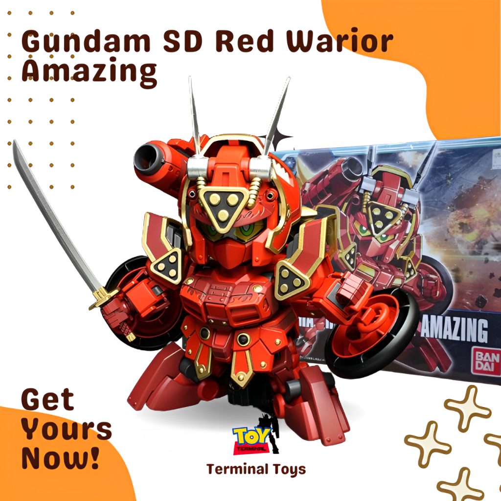 Jual Gundam SD Red Warrior Amazing | Shopee Indonesia