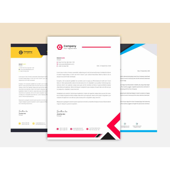 Jual Cetak header surat menyurat 1 hari selesai custom desain harga ...