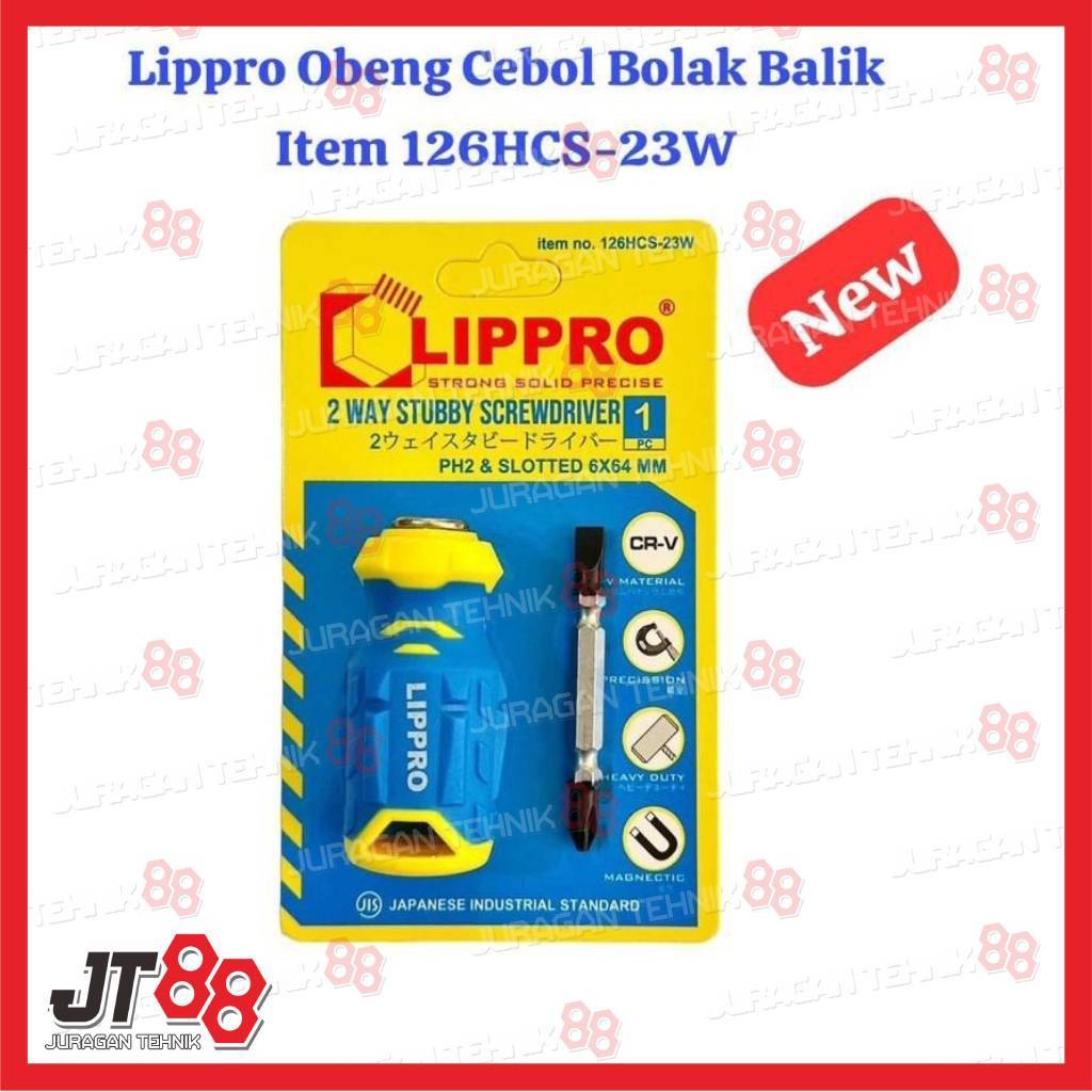 Jual 126HCS-23W Lippro Obeng Mini 2 Way - Obeng Cebol Bolak Balik ...