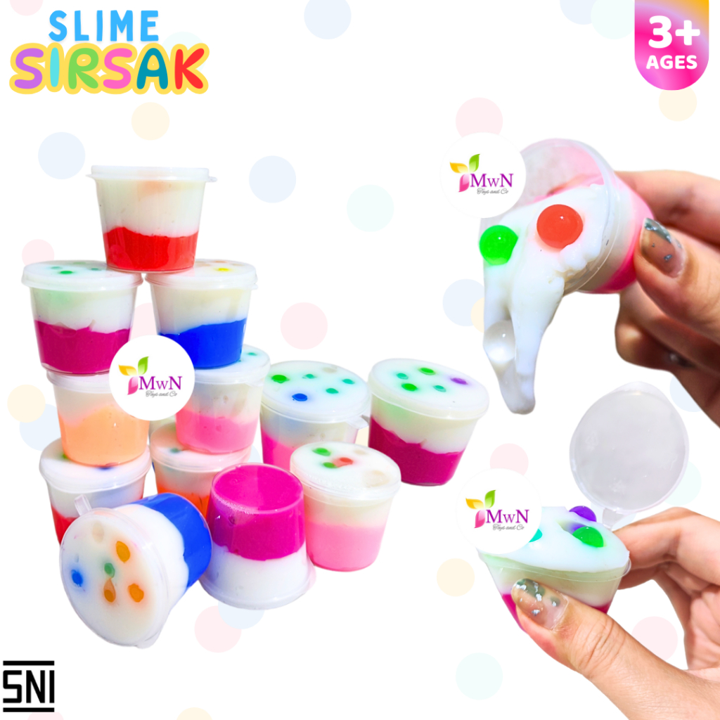 Jual MWN Mainan Anak Slime SIRSAK 2 warna (1pcs) | Shopee Indonesia