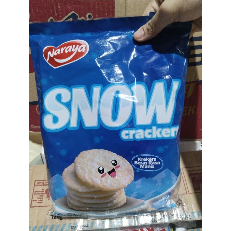 Jual Naraya SNOW Rice Crackers rasa manis pack isi 12 | Shopee Indonesia