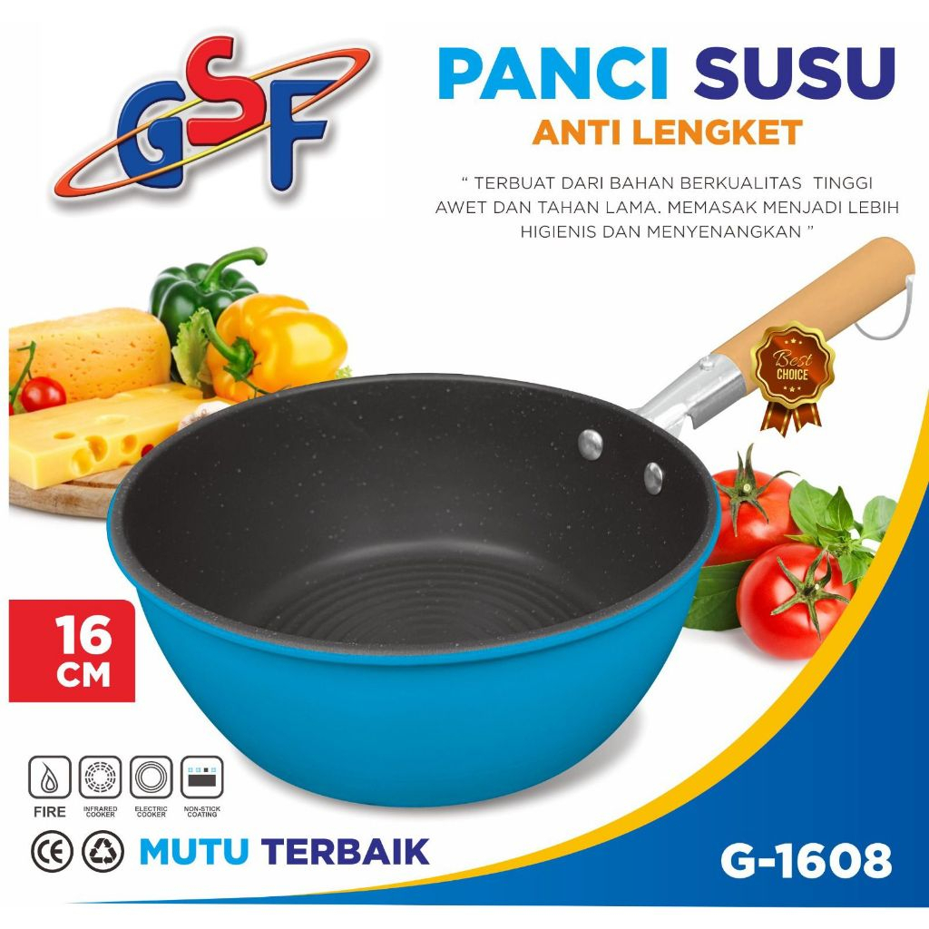 Jual Panci Susu GSF Diameter 16CM Diameter 18CM Anti Lengket Panci Susu ...