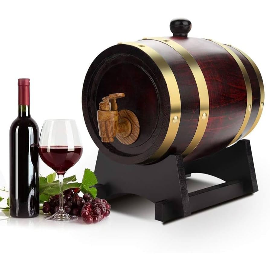 Jual Tong Wine Barrel Klasik 3L 5L Oak Barrel Vintage Oak Wine ...