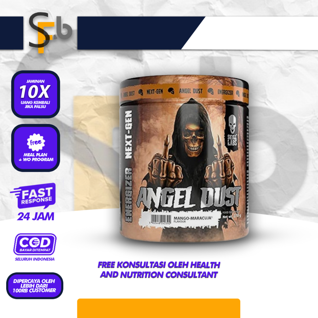 Jual Skull Labs Angel Dust Best Pre Workout 60 Serving Gat Magic Powder ...