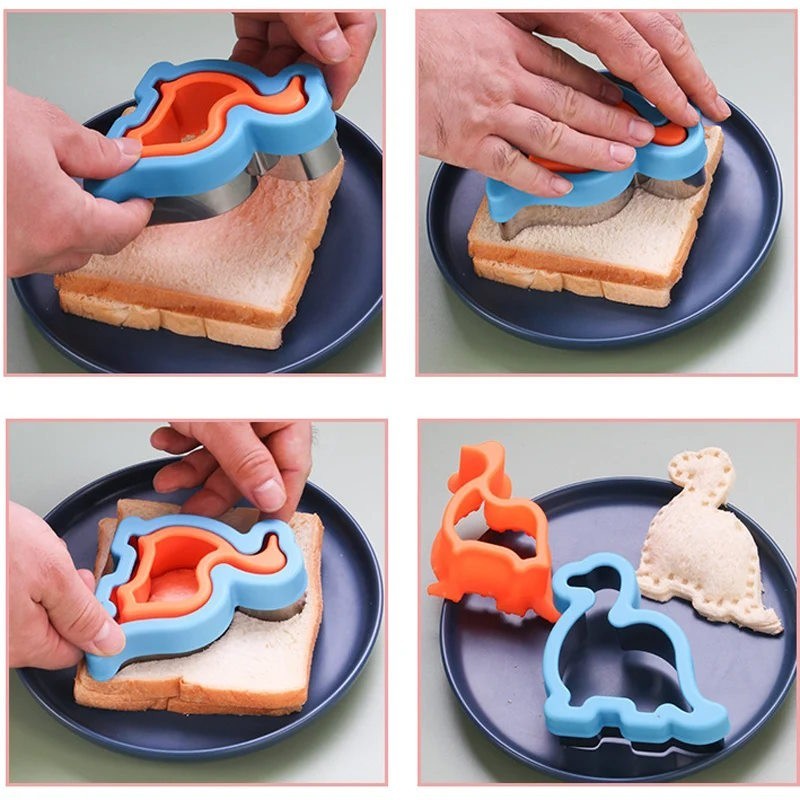 Jual Cetakan Roti sandwich Mold 2D Berbagai Variasi Bentuk Dino, Star ...