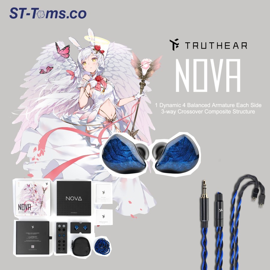 Jual Truthear Nova 1DD + 4BA Hybrid Driver 11mm 0.78mm 2pin In Ear ...