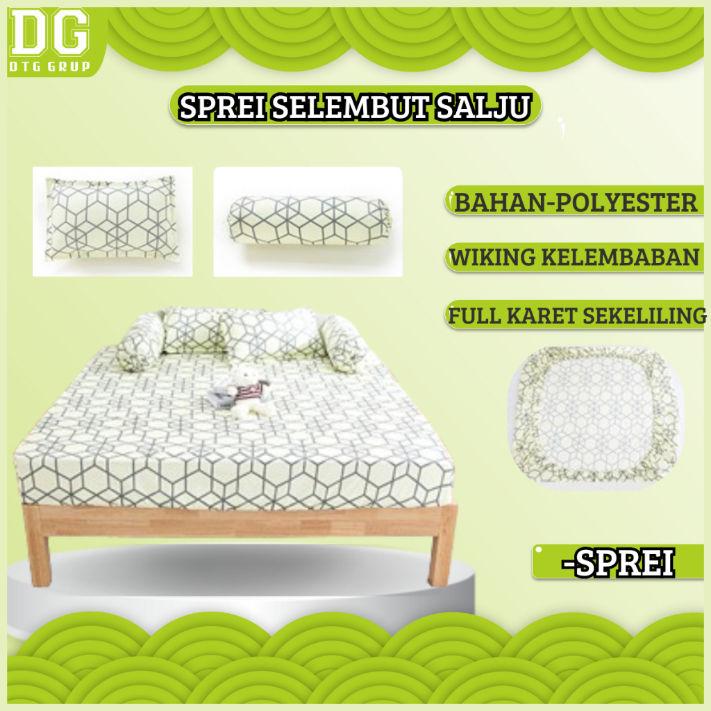 Jual Seprai Kasur 180,160,120 X 200 x 30CM Bahan Polyester Full Karet ...