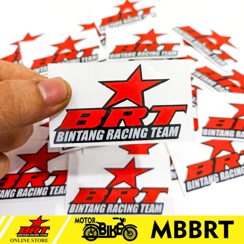 Jual Sticker Stiker Logo Cutting timbul BRT Original Bintang Racing ...