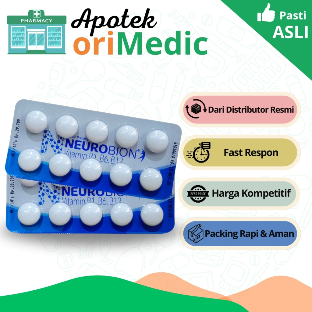 Jual Neurobion Tablet Putih 10's | Shopee Indonesia