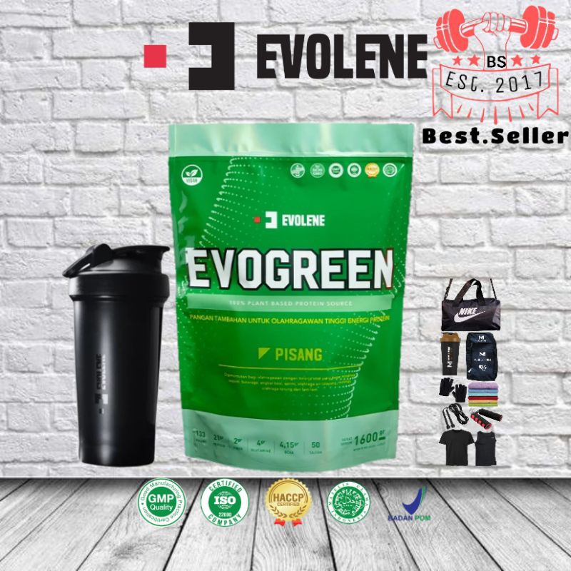 Jual Evogreen Evolene Whey Protein Plant Based 50serving Cutting ...