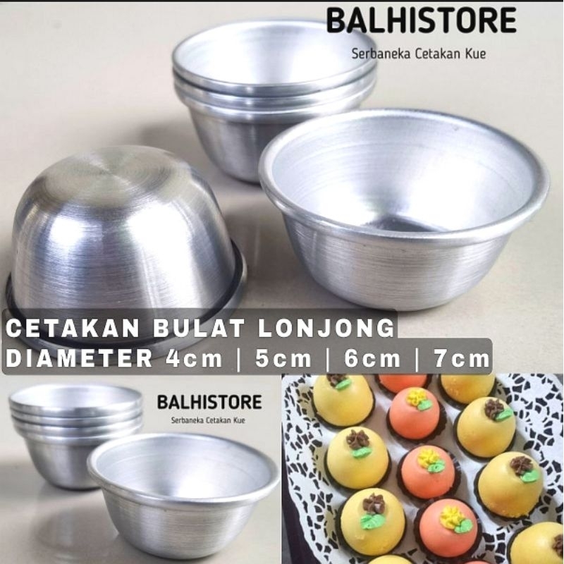 Jual COD Cetakan Kue Talam Aluminium Cetakan Kue Bulat Mini Lonjong ...