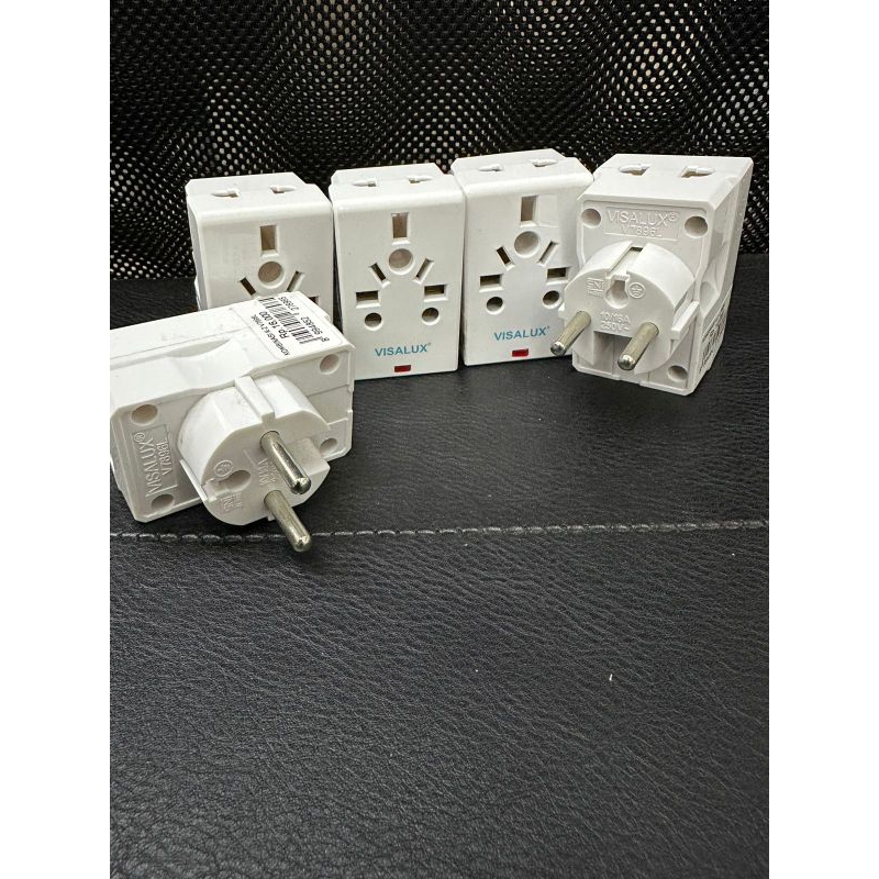 Jual steker kombinasi+ lampu visalux kaki 2 /stop kontak serbaguna ...
