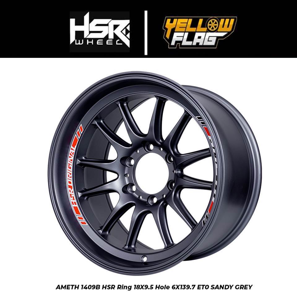 Jual AMETH 1409B HSR R18 VELG HSR RACING UNTUK PAJERO HILUX FORTUNER ...