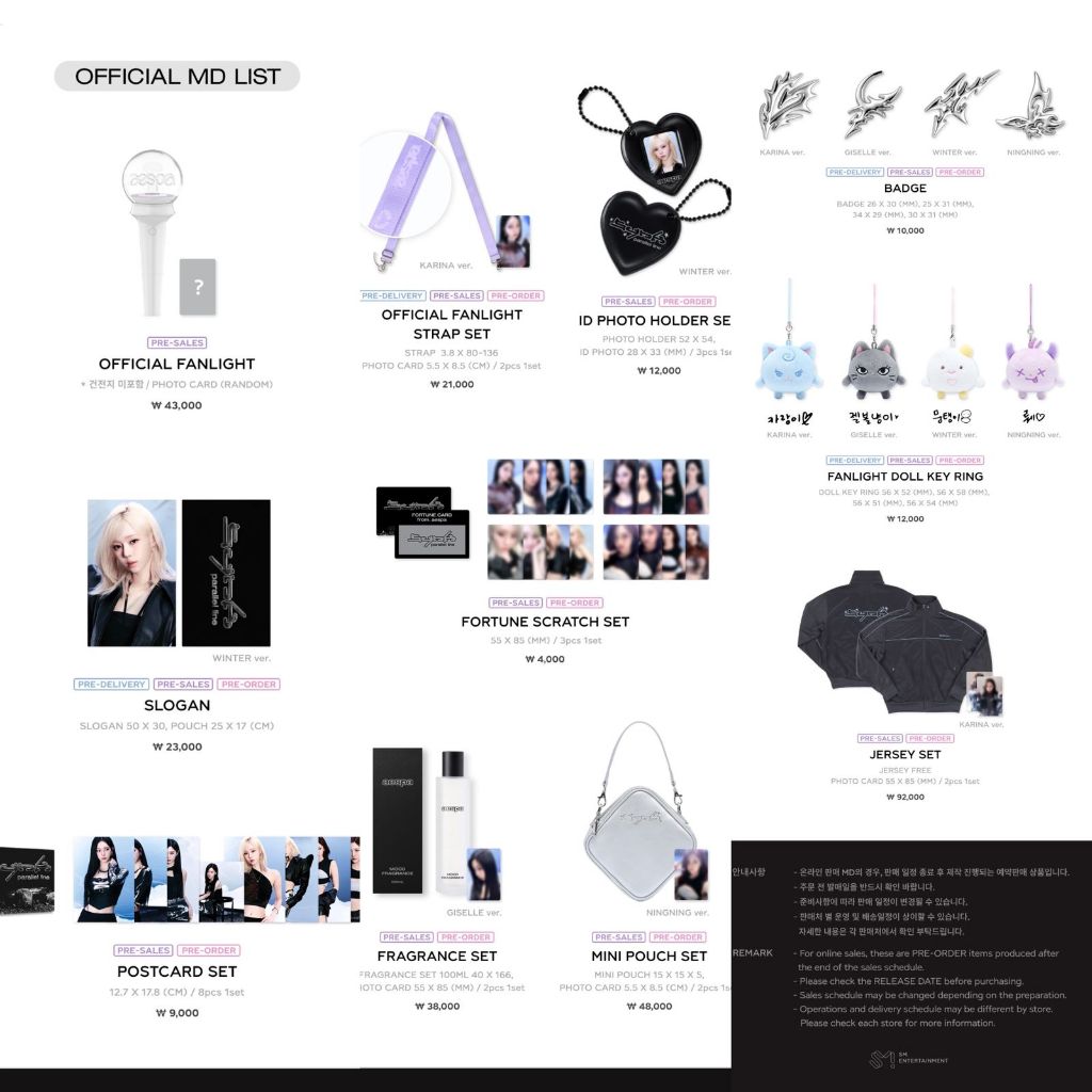 Jual (Fragrance Set) 2024 aespa 2nd CONCERT - SYNK : PARALLEL LINE ...