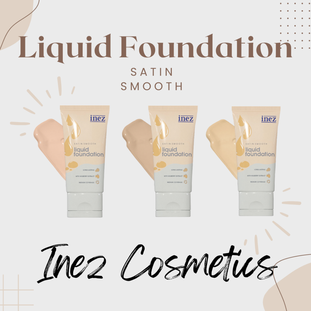 Jual INEZ COSMETICS SATIN SMOOTH LIQUID FOUNDATION | Shopee Indonesia