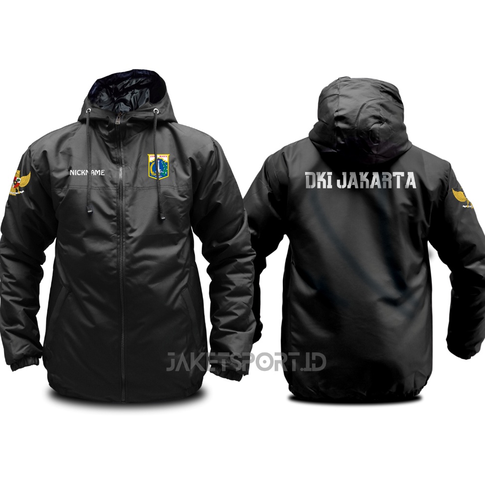 Jual KODE S54Q Jaket Pria Custom Provinsi Bahan parasut tahan angin ...