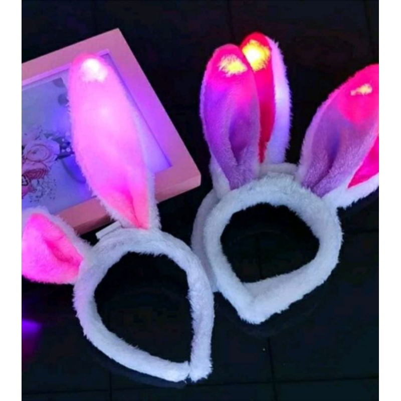 Jual BANDO KELINCI LED / BANDO BUNNY BISA NYALA / BANDO TELINGA KELINCI ...