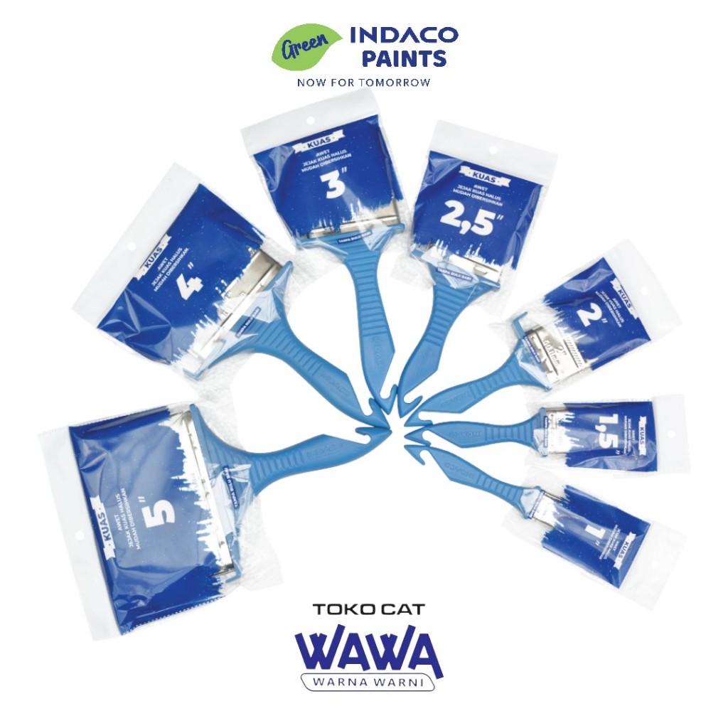 Jual KUAS INDACO kuas halal non bulu babi all size semua ukuran ...