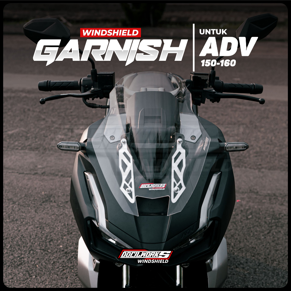 Jual Garnish untuk windshield visor ADV 150 160 Bracket Windshield ...