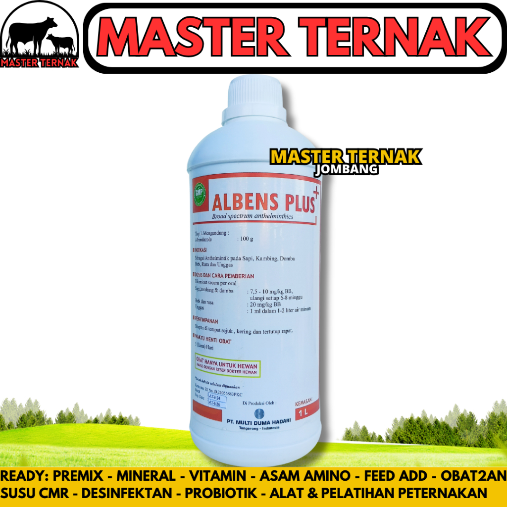Jual ALBENS PLUS 1 LITER - Obat Cacing Sapi Cair - Obat Cacing Minum ...