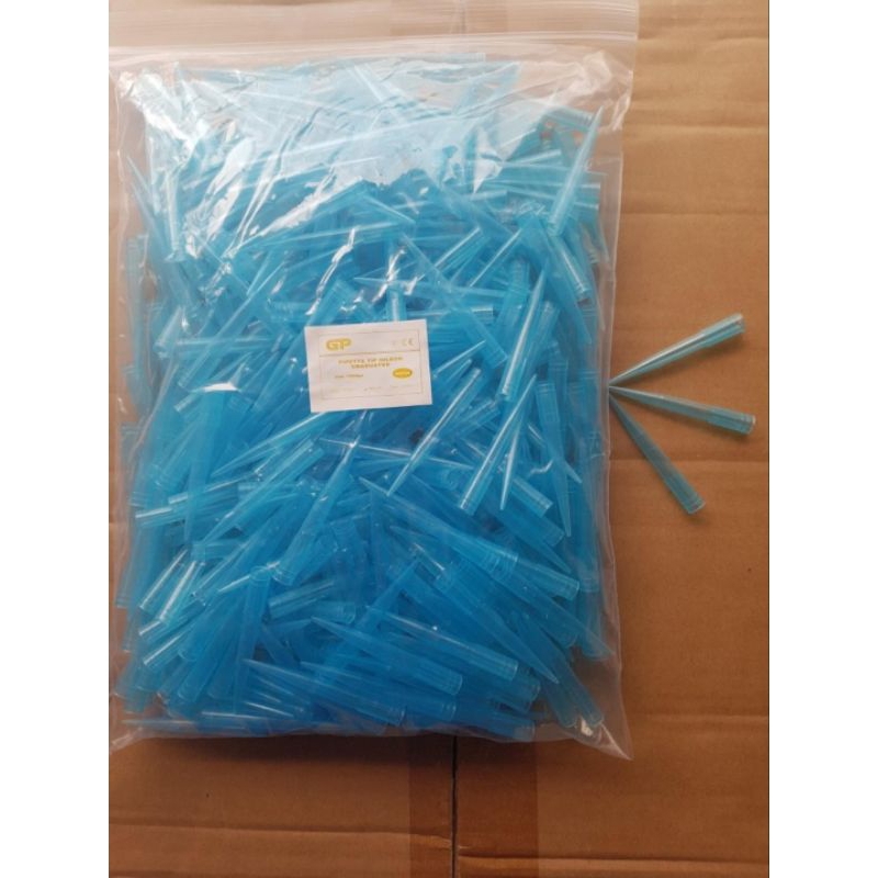 Jual Blue tips micropipet tips biru 1000 UL eppendorf tips isi 500 pcs ...