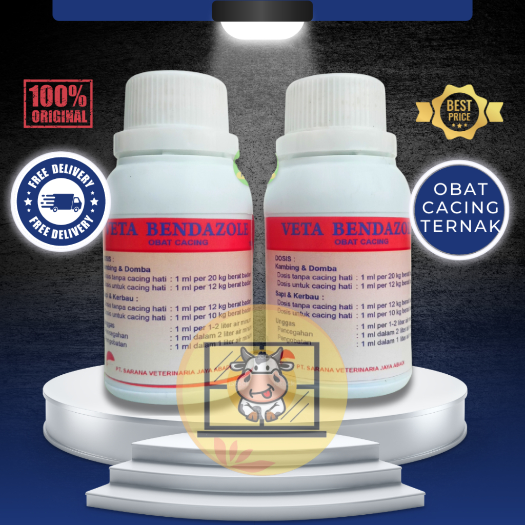 Jual VETA BENDAZOLE 100 ml - Obat Cacing Kambing 100 ml - Obat Cacing ...