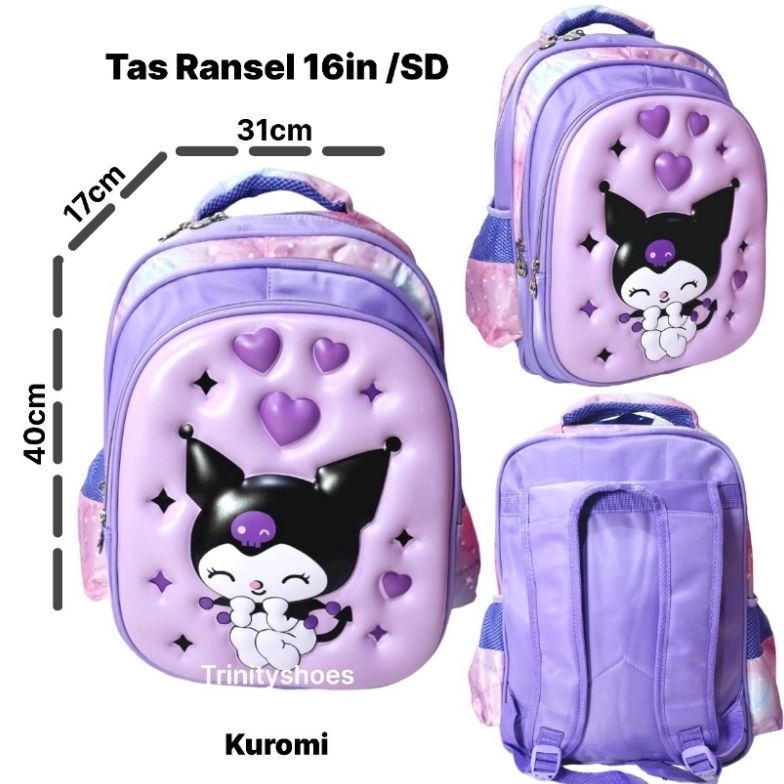Jual KODE A94N TAS RANSEL SANRIO KUROMI MELODY CINOMORO ANAK PEREMPUAN PAUD TK SD TAS SEKOLAH ...