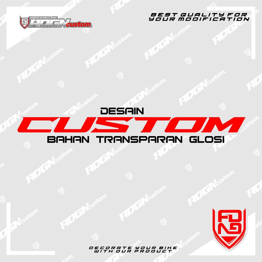 Jual custom stiker transaparan glossi | Shopee Indonesia