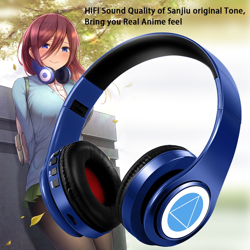 Jual Headphone Bluetooth Nakano Miku Cosplay & Headset Gotoubun no ...
