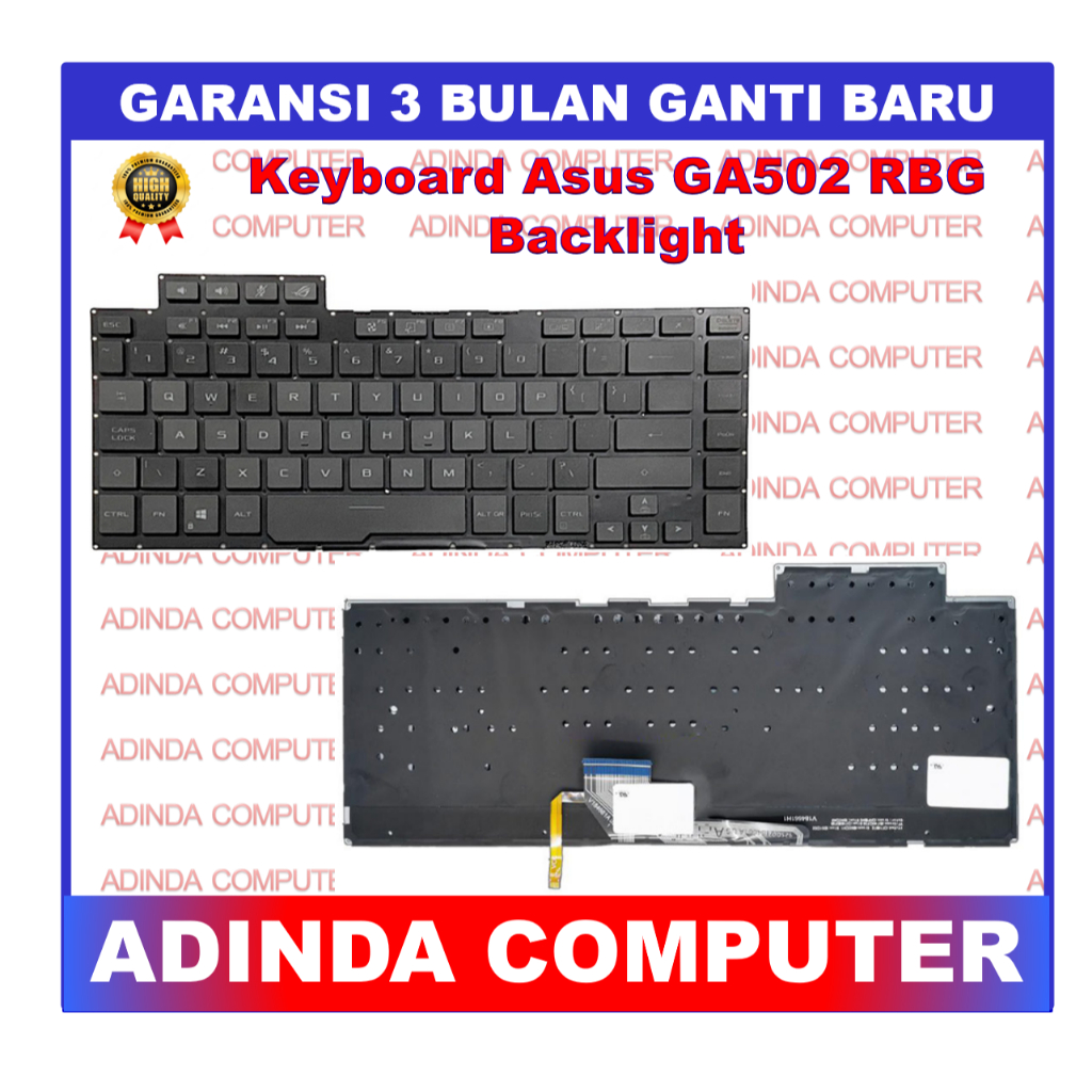 Jual Keyboard Asus ROG Zephyrus GA502 GX502 GA502D GA502DU GA502G RGB ...