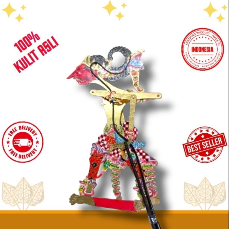 Jual Wayang Kulit Sapi ASLI Setyaki/Sencaki Gapit Bambu | Shopee Indonesia