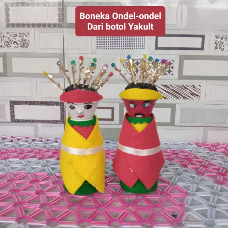 Jual PRAKARYA BONEKA ONDEL-ONDEL DARI BOTOL YAKULT | Shopee Indonesia