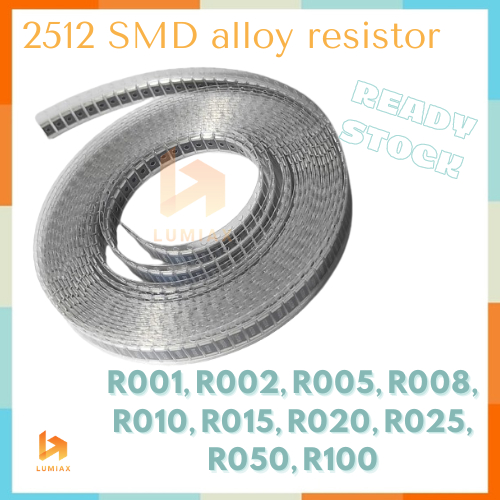 Jual 2512 SMD alloy resistor R001 R002 R005 R008 R010 R015 R020 R025 ...