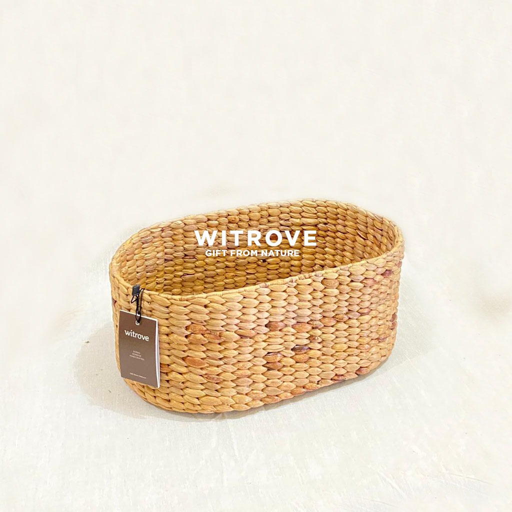 Jual KERANJANG OVAL ANYAMAN ECENG GONDOK HOME DECOR 100% ECO FRIENDLY ...