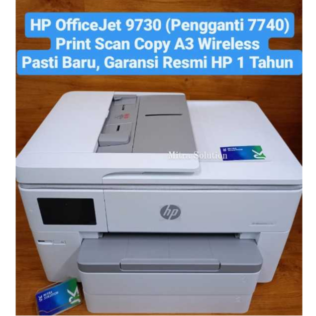 Jual Printer HP OfficeJet Pro 9730 ( Pengganti 7740) Print Scan Copy Fax Printer A3 Wireless ...