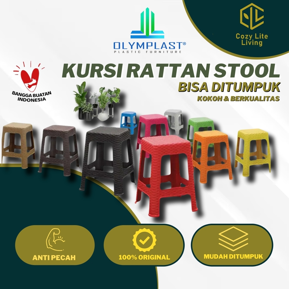Jual Olymplast Kursi Bangku Bakso Baso Plastik Rotan Anyaman Rattan ...
